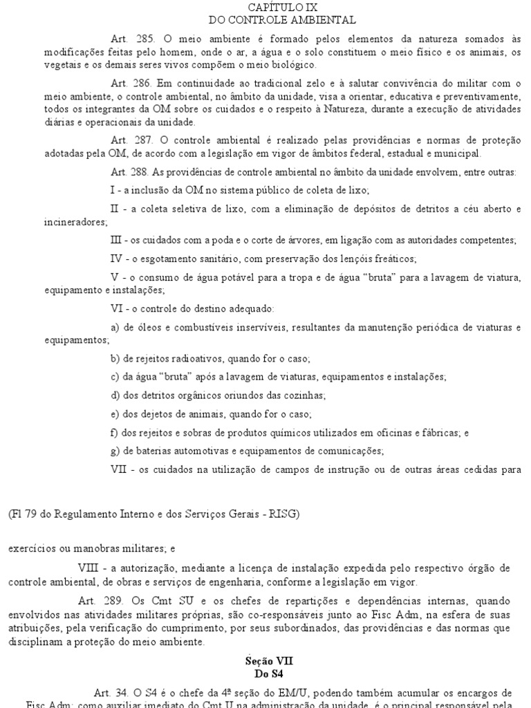 Controle Ambiental no Exército | PDF | Desperdício | Natureza