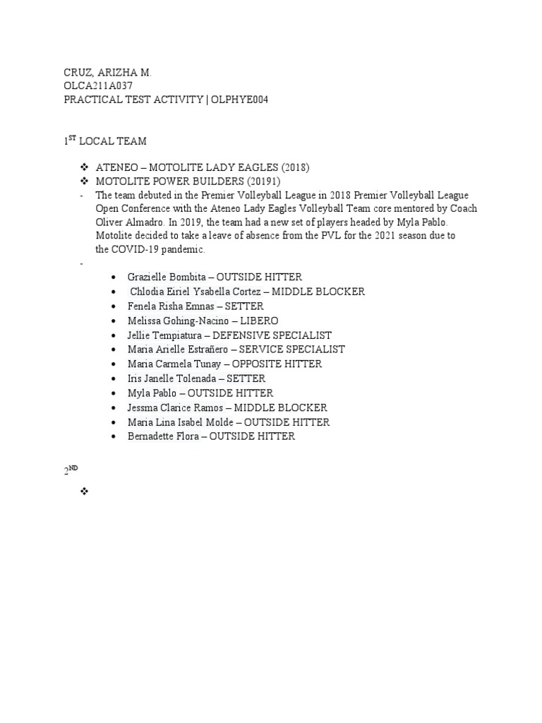 Practical Test | PDF