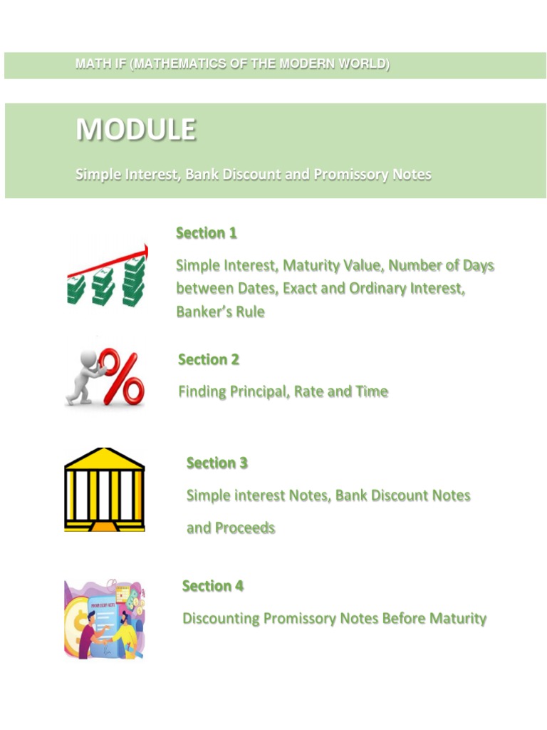 Module 1 | PDF | Interest | Discounting