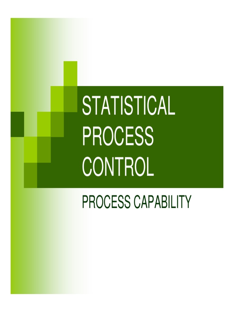 Process Capability Pdf Engineering Tolerance Statistical Analysis