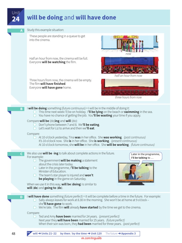 Will Be Doing and Will Have Done | PDF