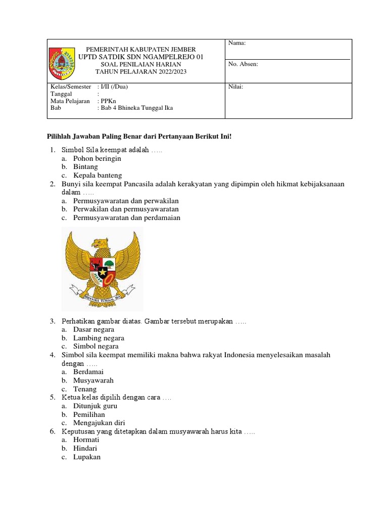 PKN Tema Bhineka Tunggal Ika | PDF