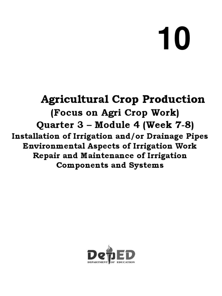 Agricrop 10 - Quarter3 - Module4 - Week7 8.passed NO Ak | PDF ...
