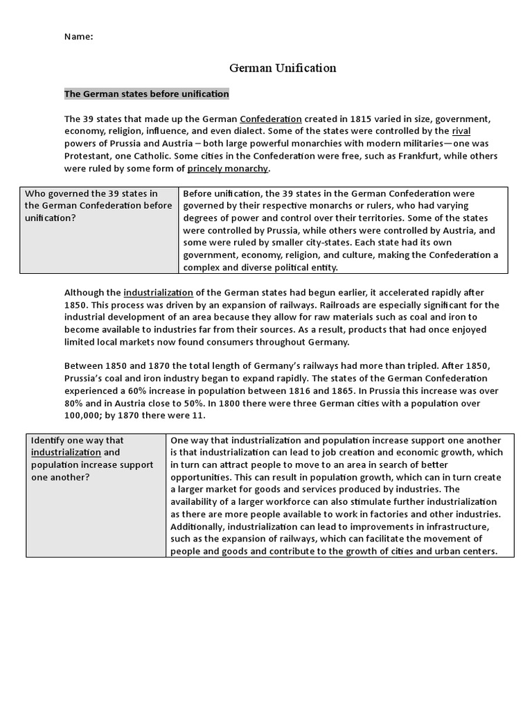 Language Learner Unification | PDF | German Empire | Prussia