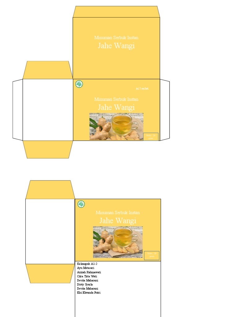 Kemasan Jahe Putih Pdf