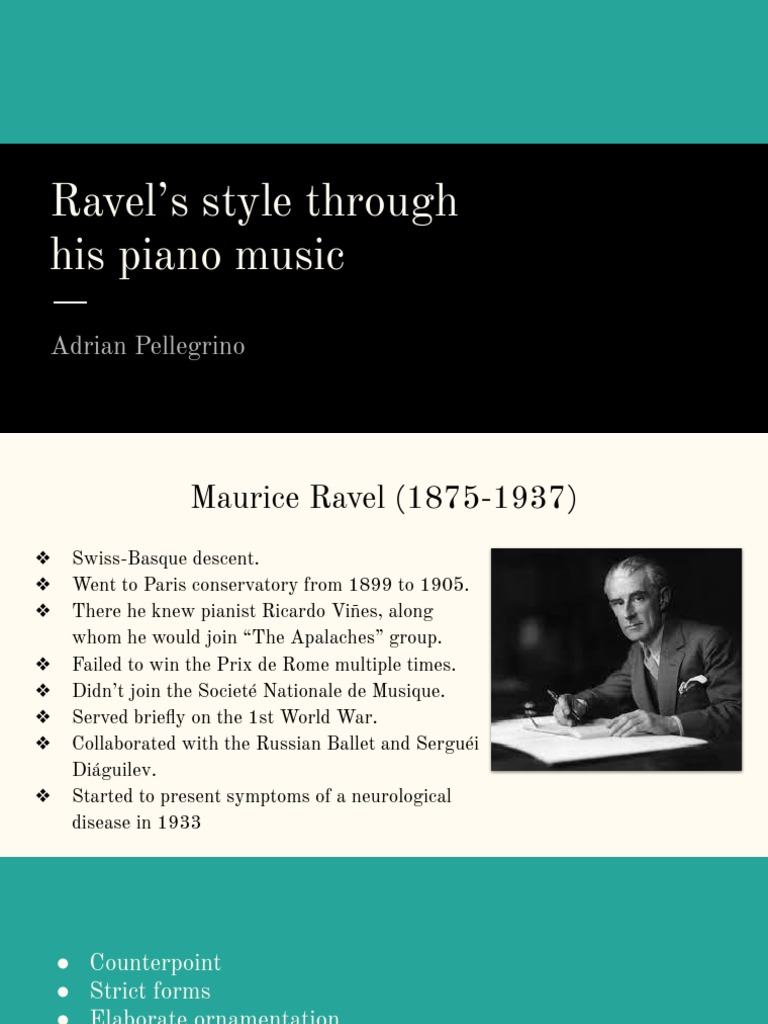 Ravel's Piano Style | PDF | Composers | Music
