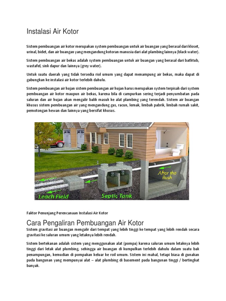 Instalasi Air Kotor | PDF