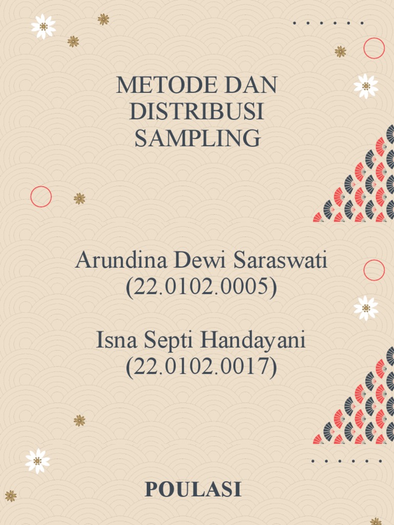 Metode dan distribusi sample.pptx | PDF