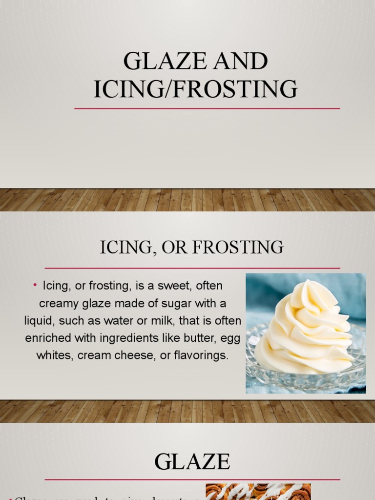 Glazes and Frostings Guide | PDF