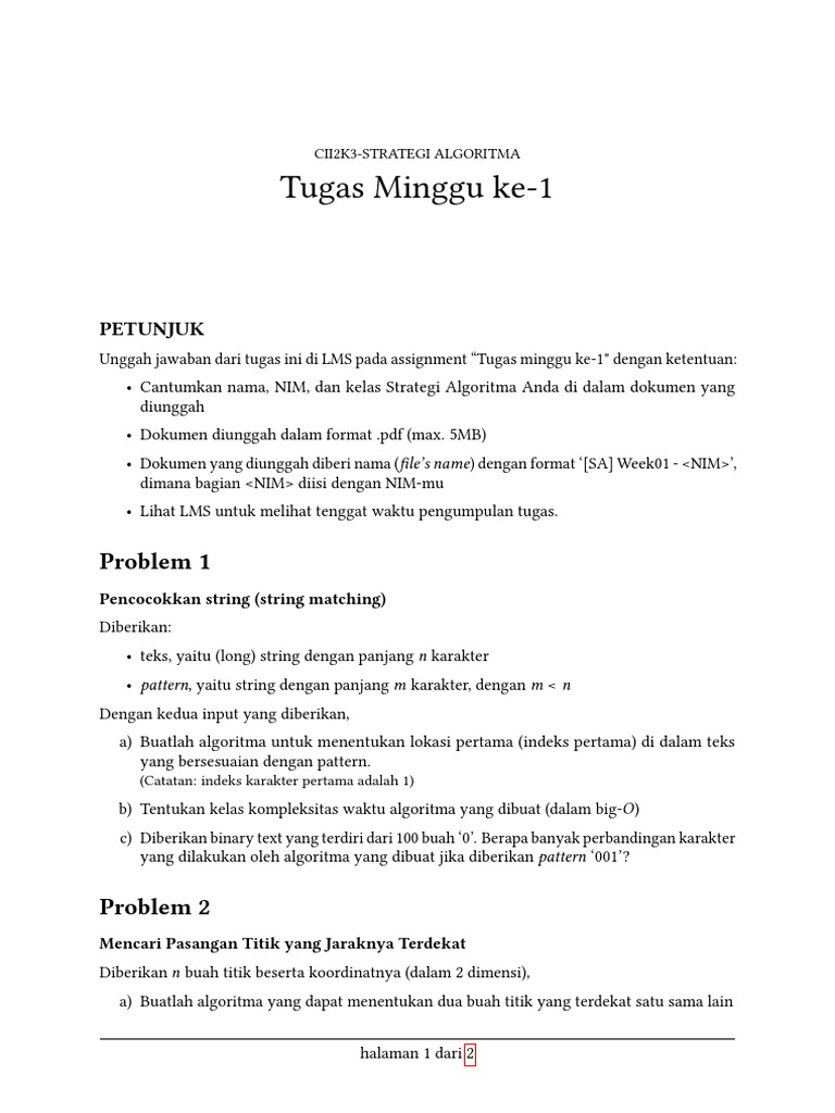 (SA) Tugas W01 - Brute Force Part 1 PDF | PDF