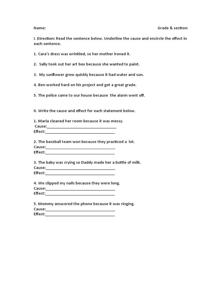 Eng. Worksheet | PDF