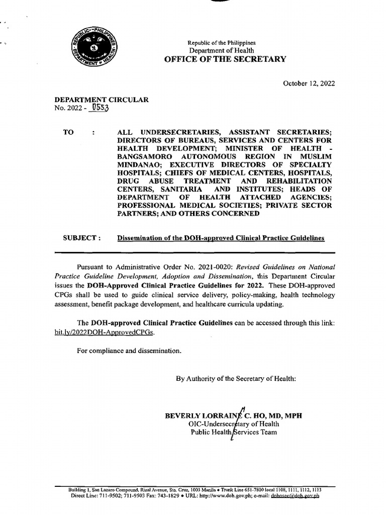 DC 2022 0553 and PhilHealth Policy Statements | PDF | Health Sciences ...