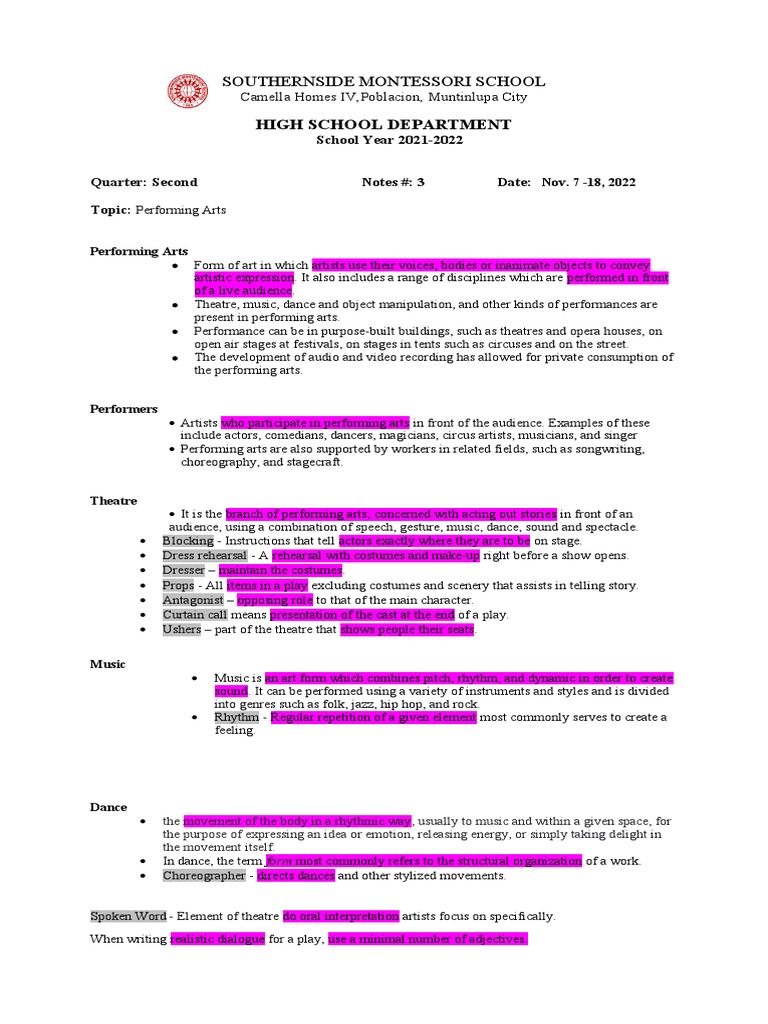 Performing Arts | PDF | Dances | Theatre