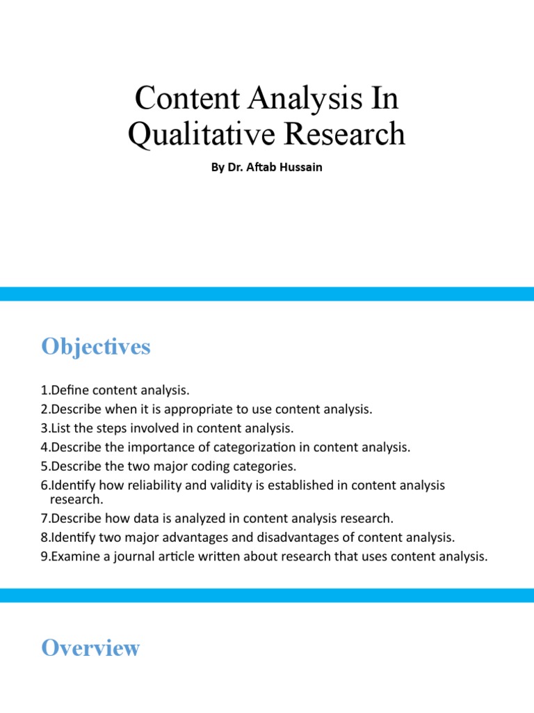 Content Analysis | PDF | Qualitative Research | Analysis