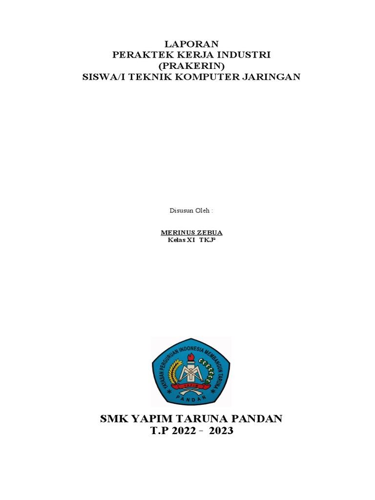 Laporan Prakerin TKJ Yapim | PDF