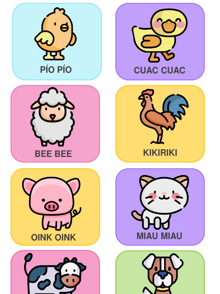 Láminas Onomatopeyas | PDF