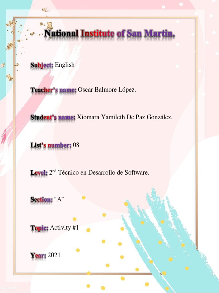 Activity #1 - Fourth Period | PDF