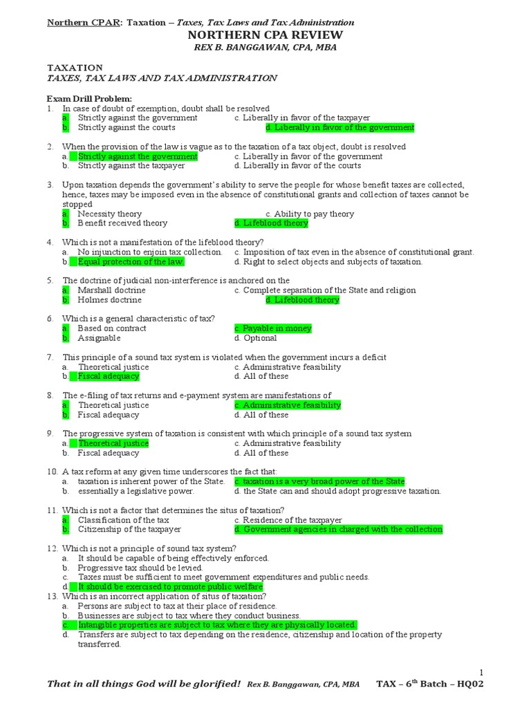 Taxation Principles and Administration Guide | PDF | Taxes | Taxation ...