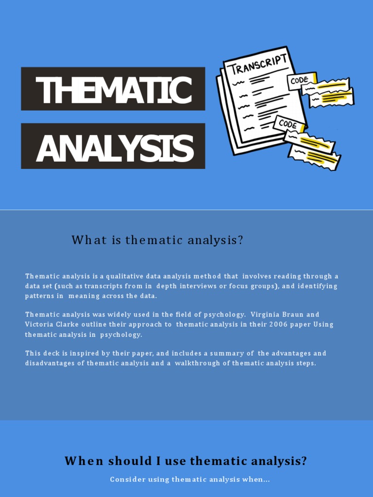 Thematic Analysis Guide for Beginners | PDF | Data | Methodology