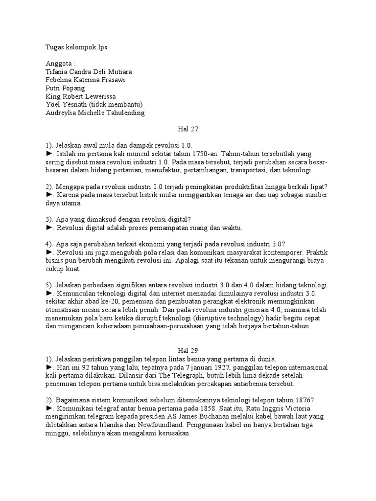 Tugas Kelompok Ips | PDF