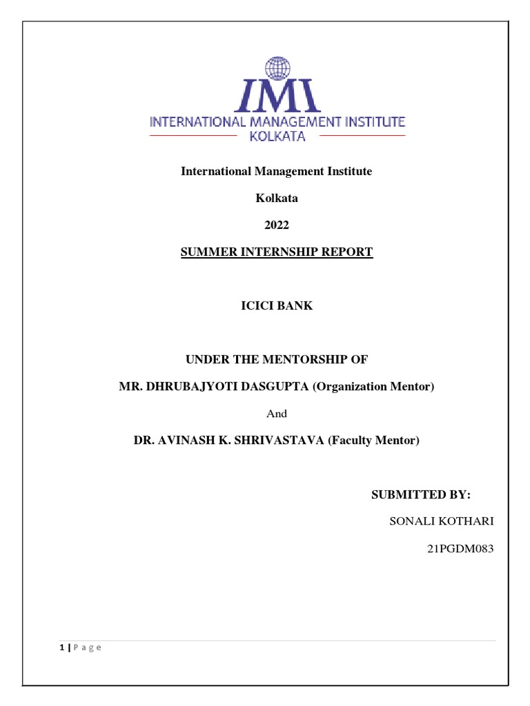 21PGDM083 - Sip Report PDF | PDF | Credit Card | Debit Card