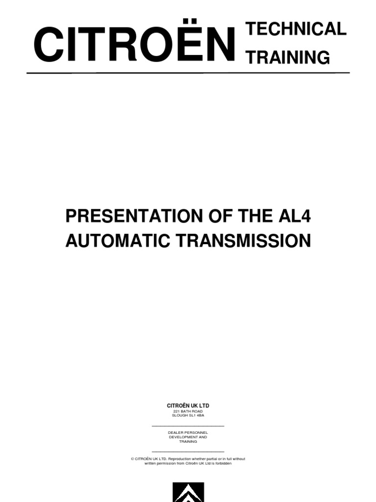 AL4 Transmission | PDF | Automatic Transmission | Transmission (Mechanics)