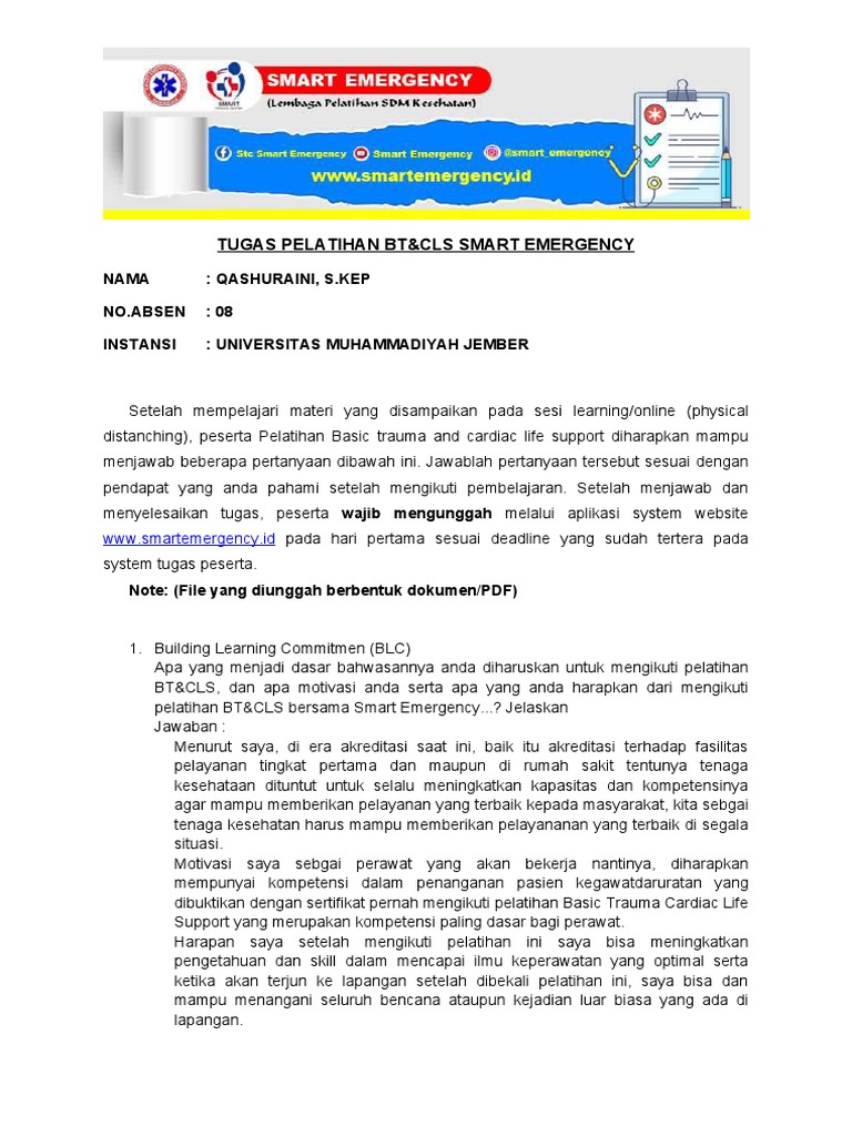 Tugas Ke-1 BTCLS Smart | PDF | Sains & Matematika