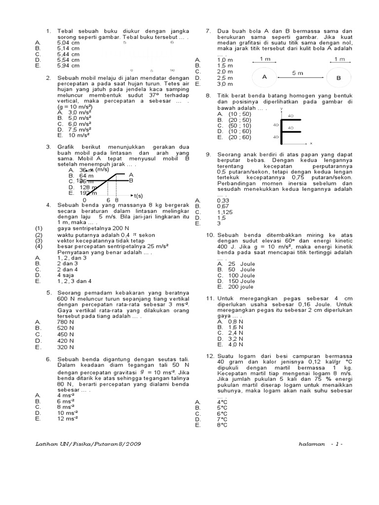 Latihan UN Putaran 8 | PDF