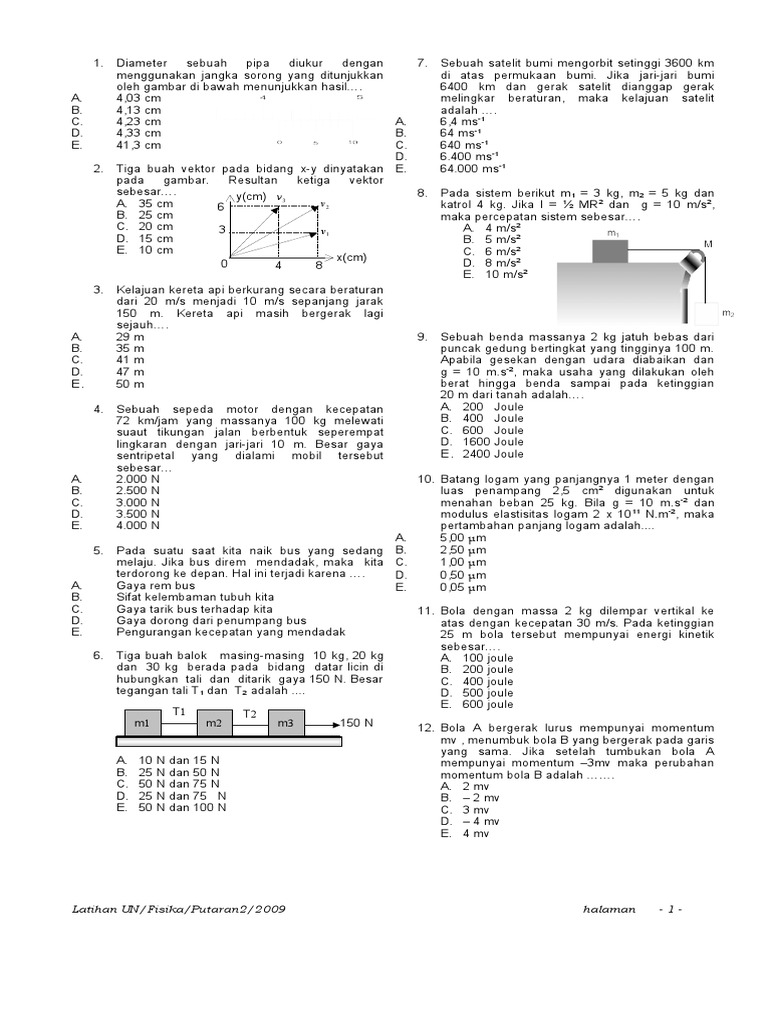 Latihan UN Putaran 2 | PDF