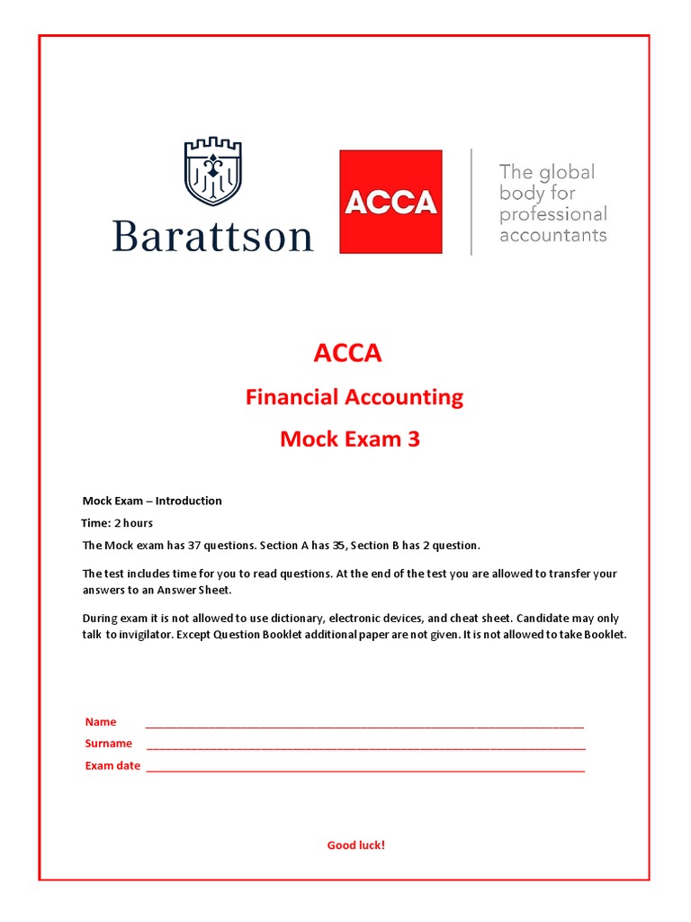 Acca Fa M3 PDF | PDF | Debits And Credits | Balance Sheet