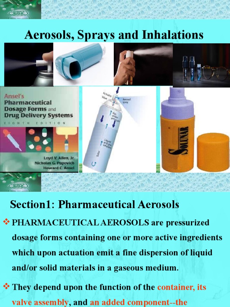 Pharmaceutical Aerosols: Properties, Types and Applications | PDF ...