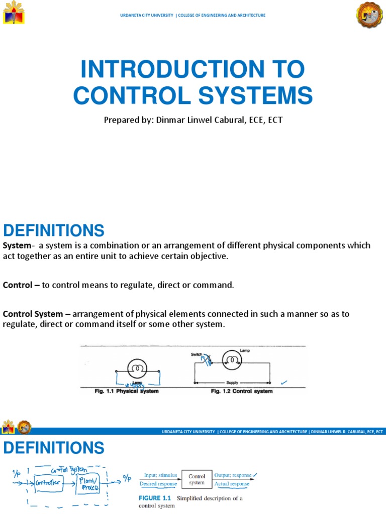 1 Introduction To Control Systems | PDF | Control Theory | Feedback 1 Introduction To Control Systems | PDF | Control Theory | Feedback