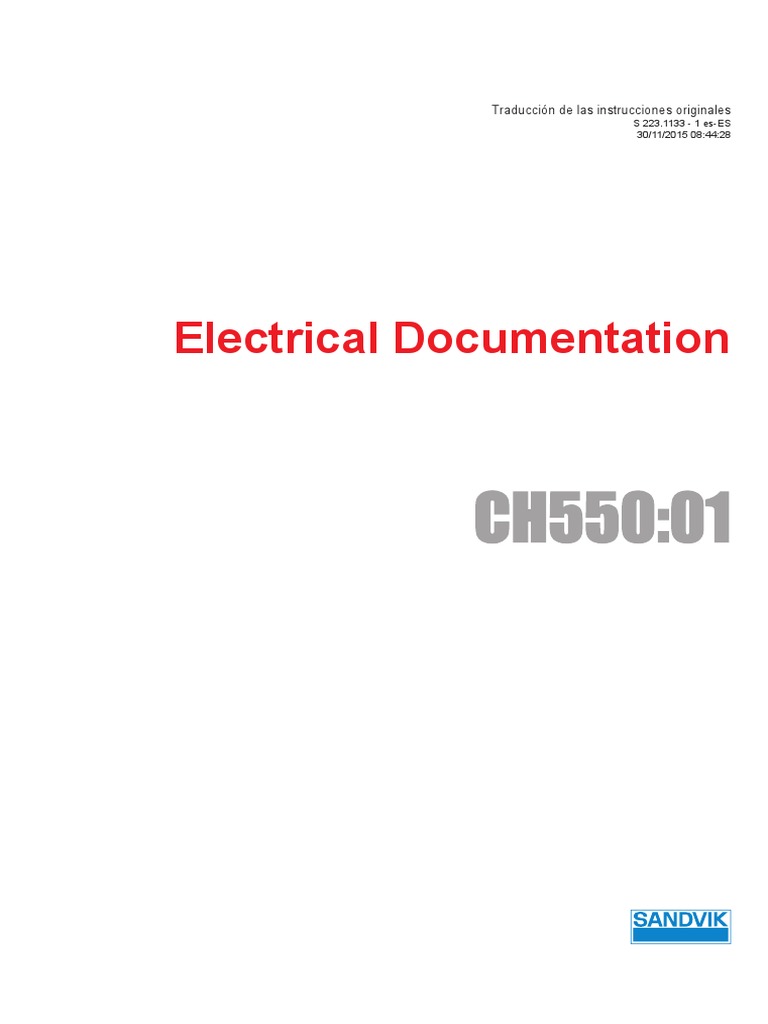 12.CH550-01 Electrical Documentation S223.1133-01 Es | PDF