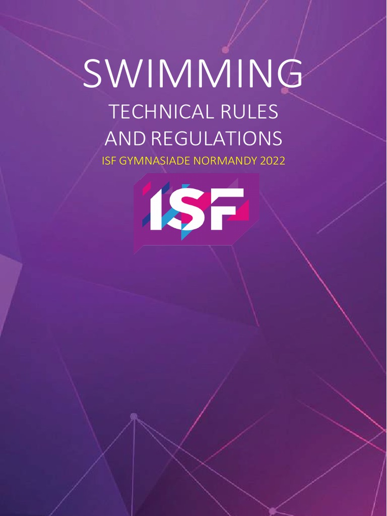 SWIMMING-Technical-Rules-and-Regulations.pdf | PDF | Swimming (Sport ...