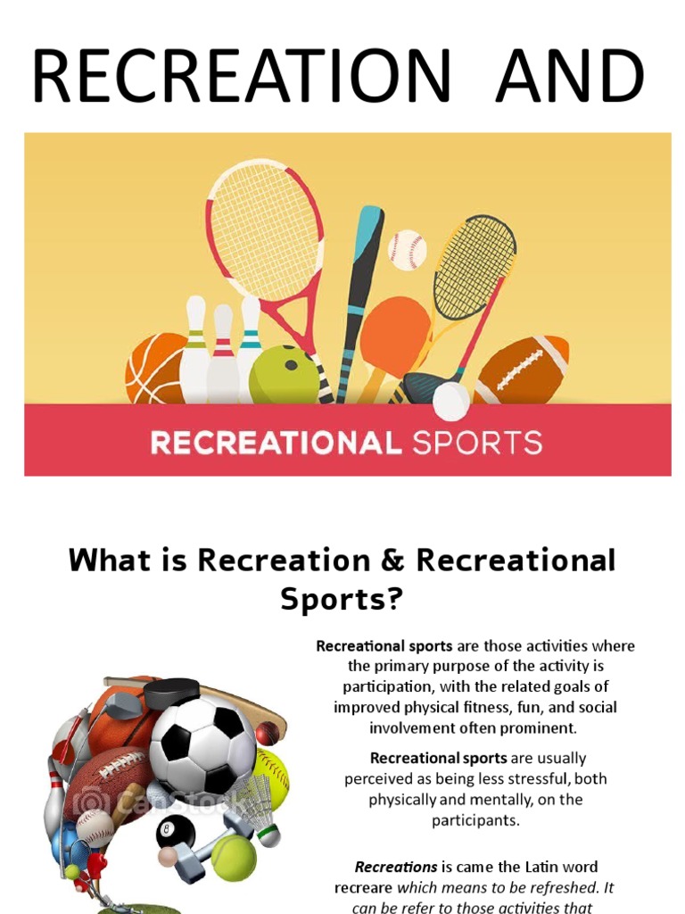 Recreation and Recreational Sports | Download Free PDF | Recreation ...