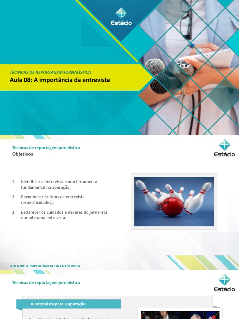 Aula 08 - Técnicas de Reportagem Jornalística - A Importância Da ...