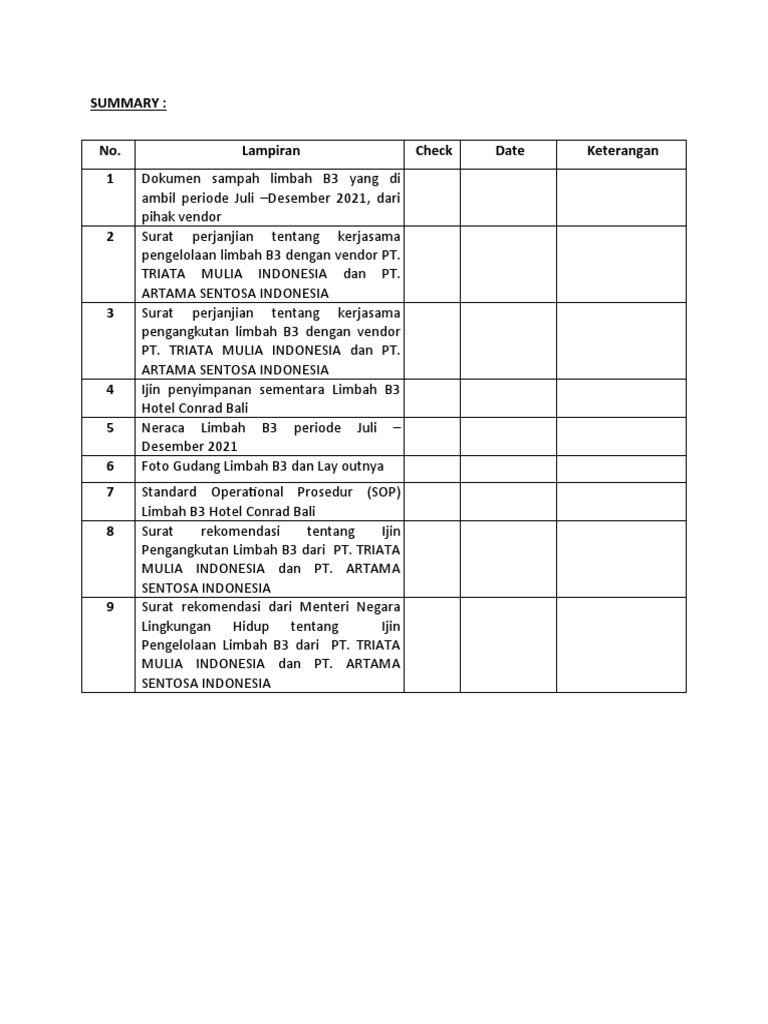 SUMMARY Check | PDF