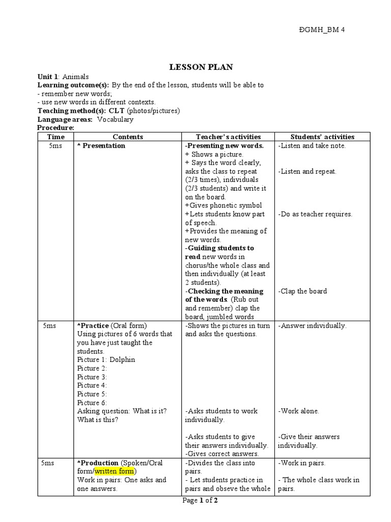 Sample Vocabulary | Download Free PDF | Word | Question