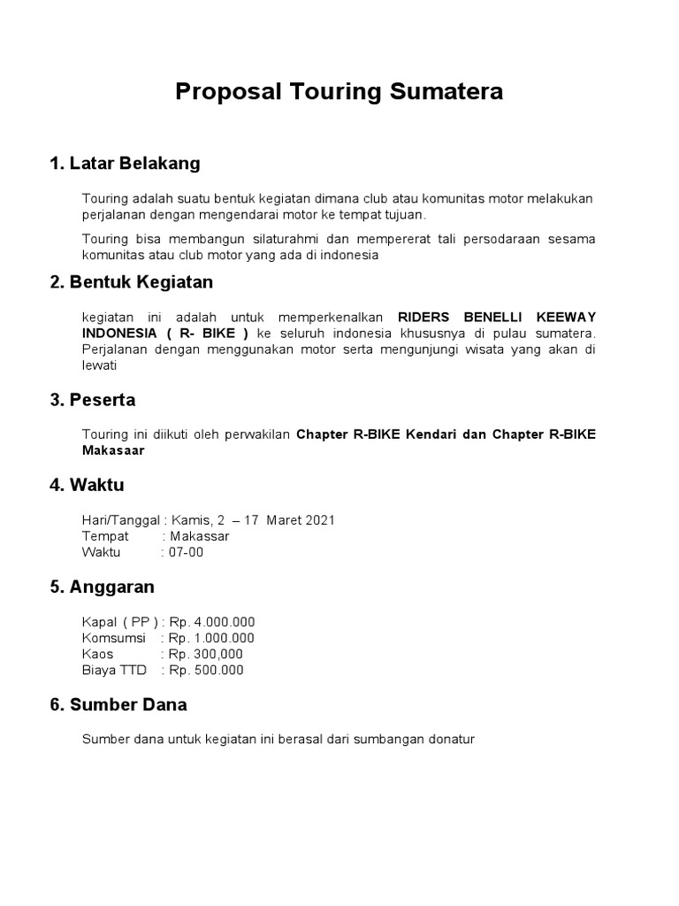 Touring Sumatera R-BIKE | PDF | Seni