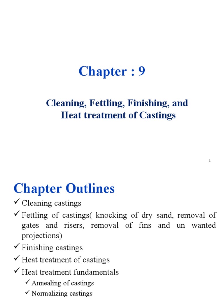 Fettling Process in Casting Operations | PDF | Steel | Heat Treating