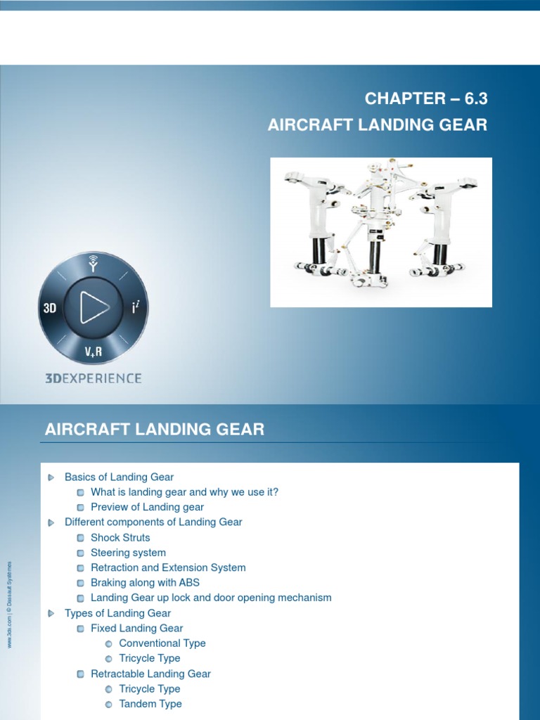 6.3-Aircraft Landing Gear System PDF | PDF | Landing Gear | Steering