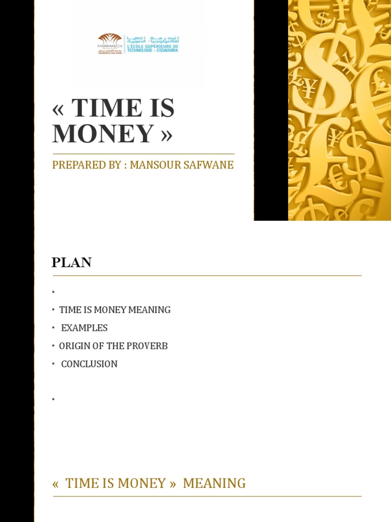 Meaning and Origin of "Time is Money" | PDF