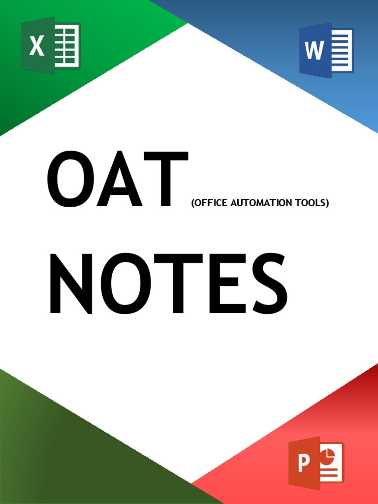 Notes: (Office Automation Tools) | PDF | Microsoft Word | Microsoft Office