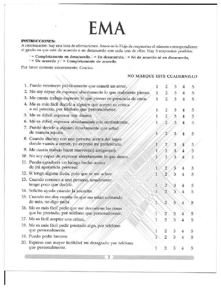 PDF Cuestionario Ema - Compress PDF | PDF