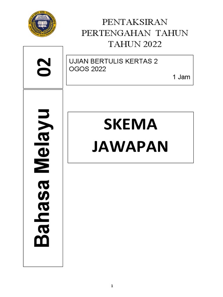 Skema BM T1 PPT Ogos 2022 | PDF