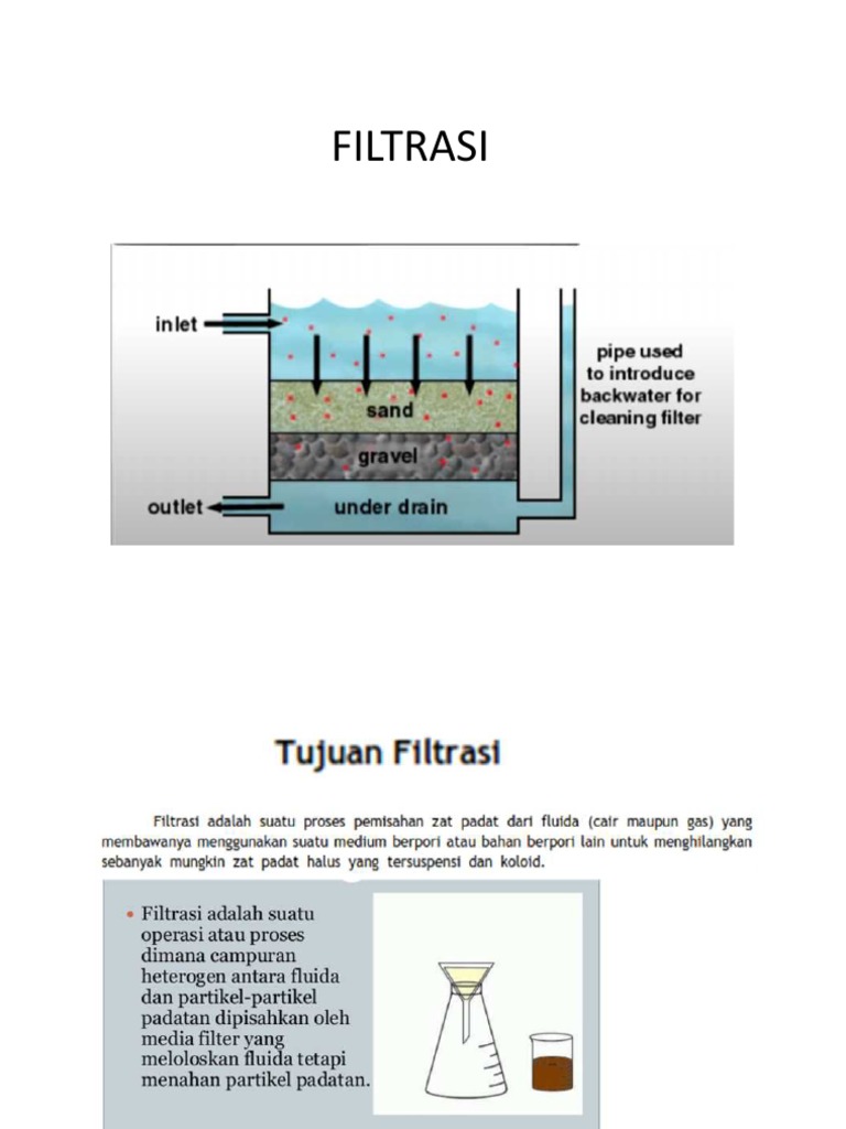 Proses dan Mekanisme Filtrasi Air | PDF