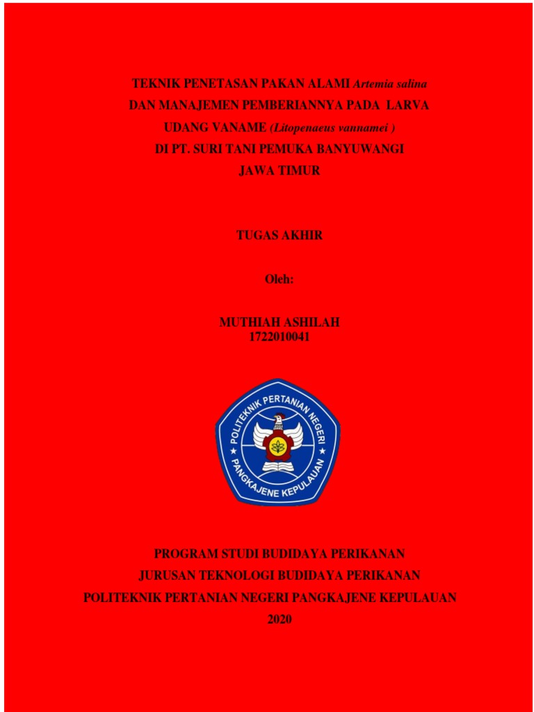 Tugas Akhir (Sampul - Metodologi) - 011 | PDF