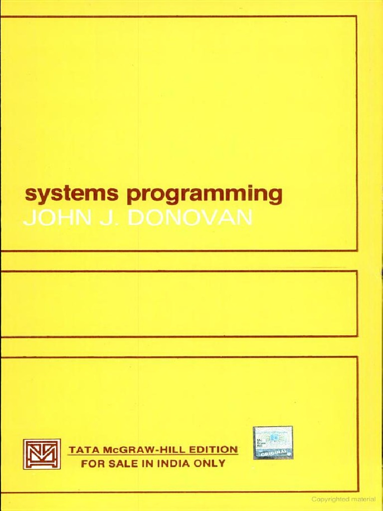 Systems Programming by Donovan (1-108) PDF | PDF | Computer Program | Programming