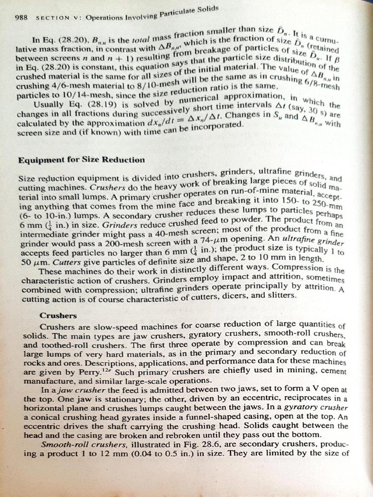 03 - Size Reduction Equipment (Reading Assignment) | PDF | Mill (Grinding) | Materials