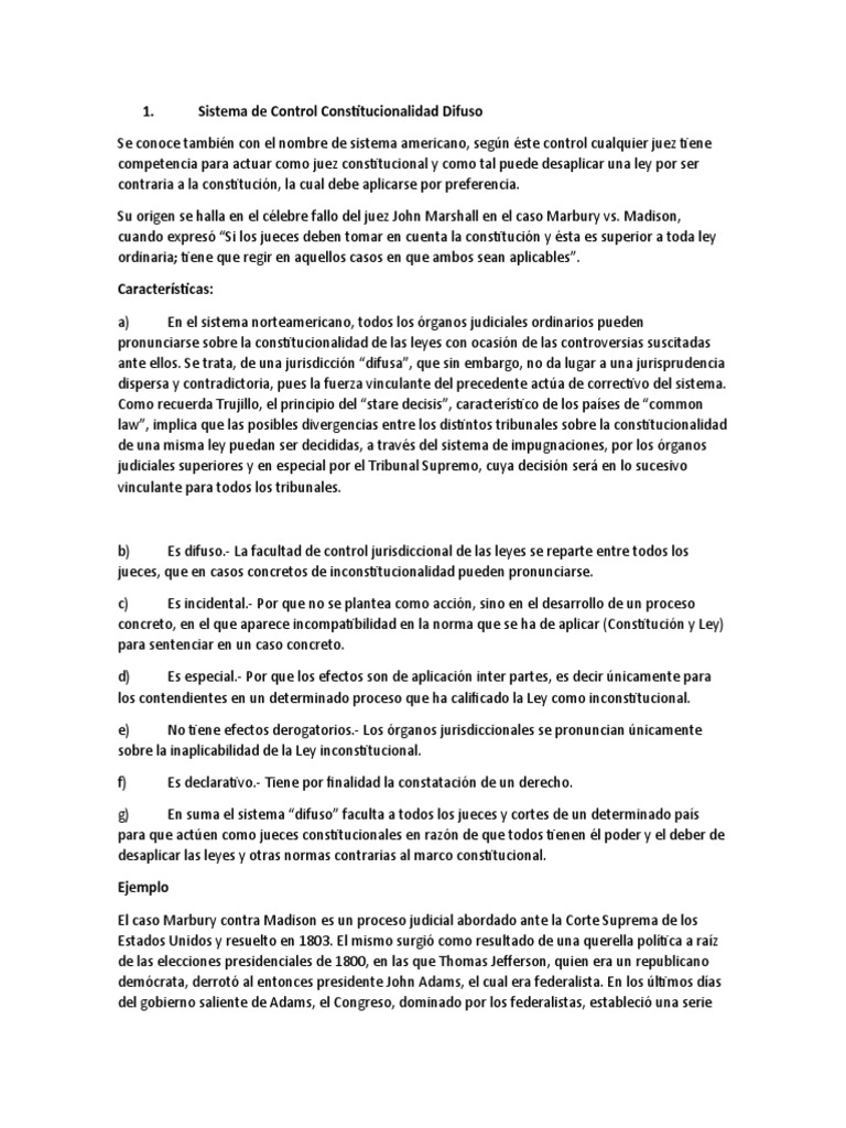 Modelos de Control Constitucional | Descargar gratis PDF | Justicia ...